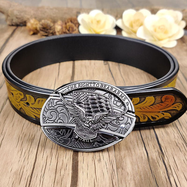 Cool Belt Buckle With Cowboy Country Utility Belt