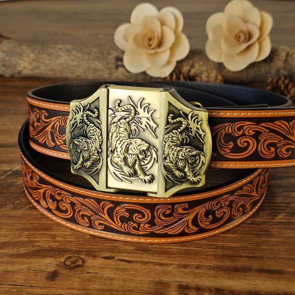 Western Floral Belt With Lighter