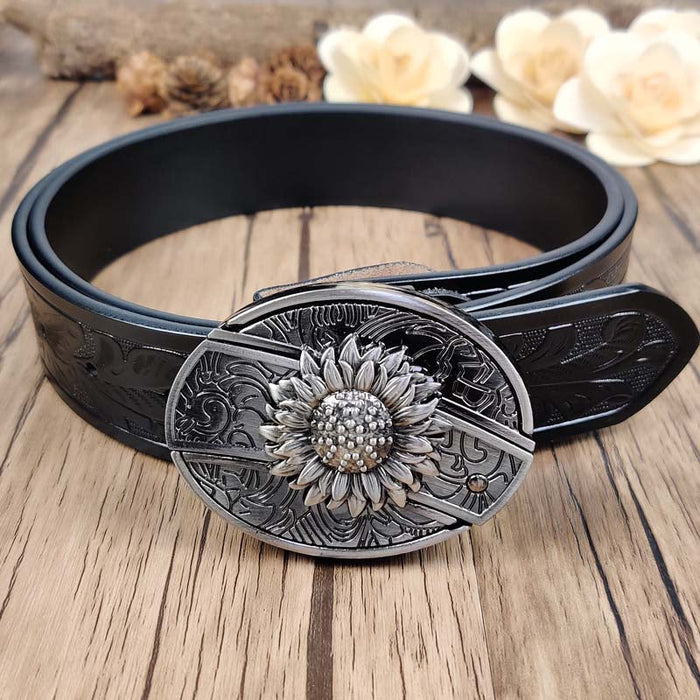 Cool Belt Buckle With Western Black Country Utility Belt