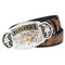 Big Gold Rodeo Belt Buckle With Cowboy Belt