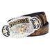 Big Gold Rodeo Belt Buckle With Cowboy Belt