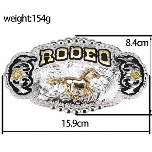 Big Gold RODEO Cowboy Belt Buckle
