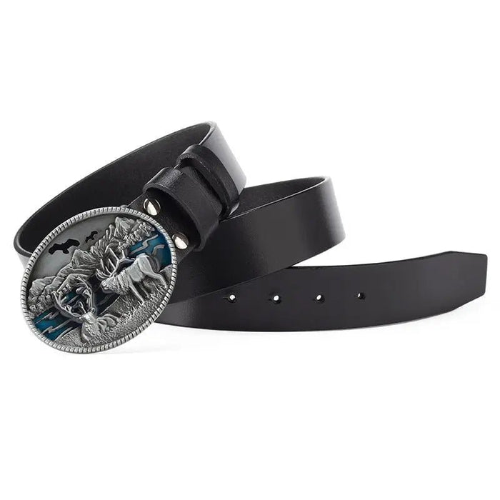 Colored Whitetail Deer Belt Buckle