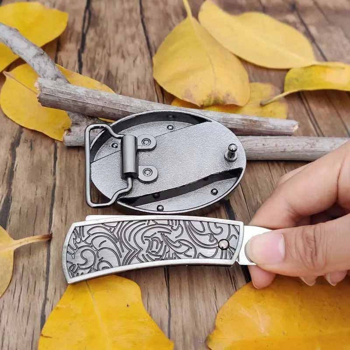 Cool Belt Buckle With Cowboy Country Utility Belt