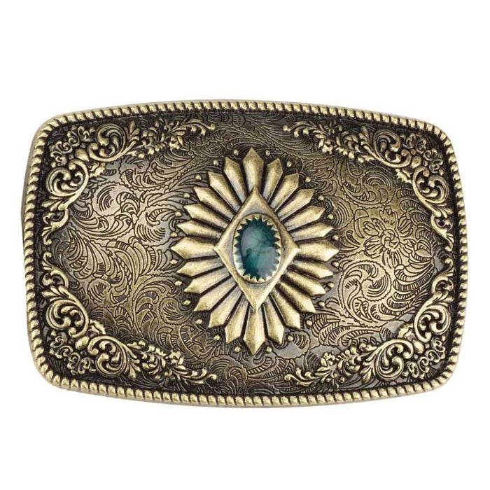 Square Pattern Western Belt Buckle