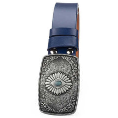 Square Pattern Western Belt Buckle