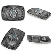 Square Pattern Western Belt Buckle